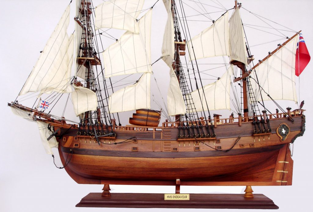 HMS Endeavour Model Ship, Wooden Ship Kits, HMS Endeavour Replica ...