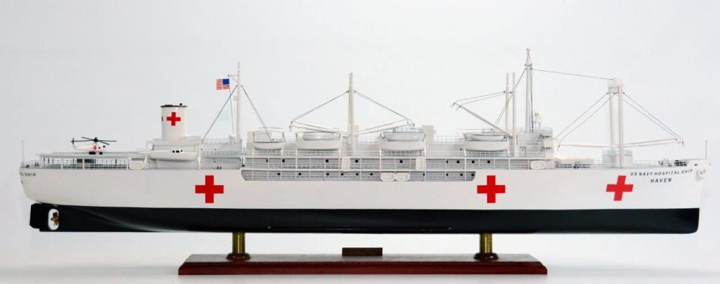 Uss Haven ship model - (AH-12)