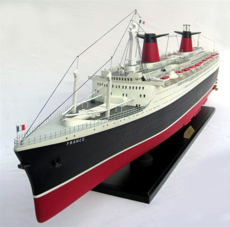 SS France Special Edition wooden model boat
