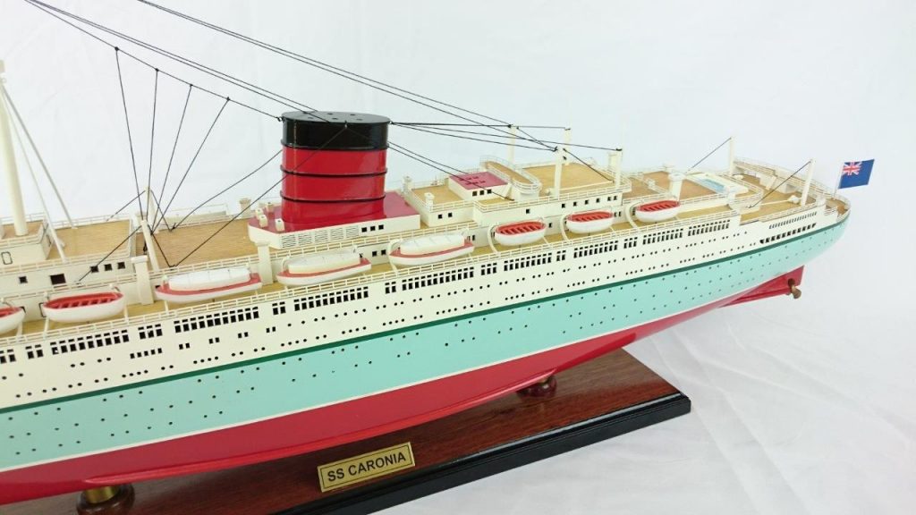 RMS Caronia model boat