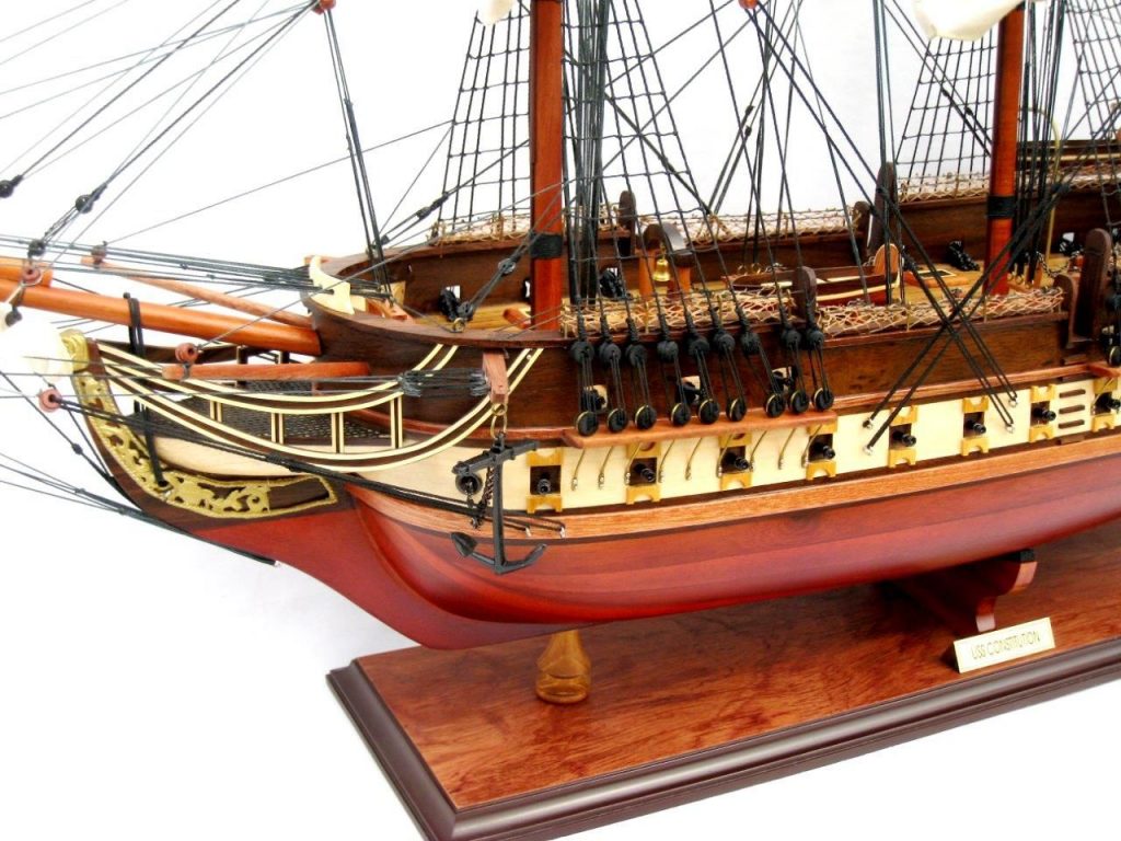 USS Constitution Wooden Model Ship - Premier Ship Models (Head Office)