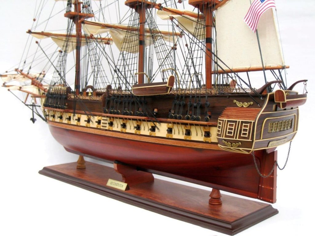USS Constitution Wooden Model Ship - Premier Ship Models (Head Office)