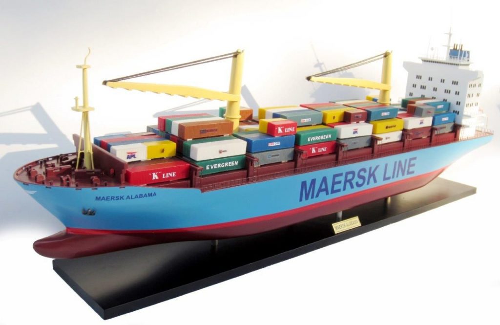 Maersk Alabama Container Model Ship - Premier Ship Models (Head Office)