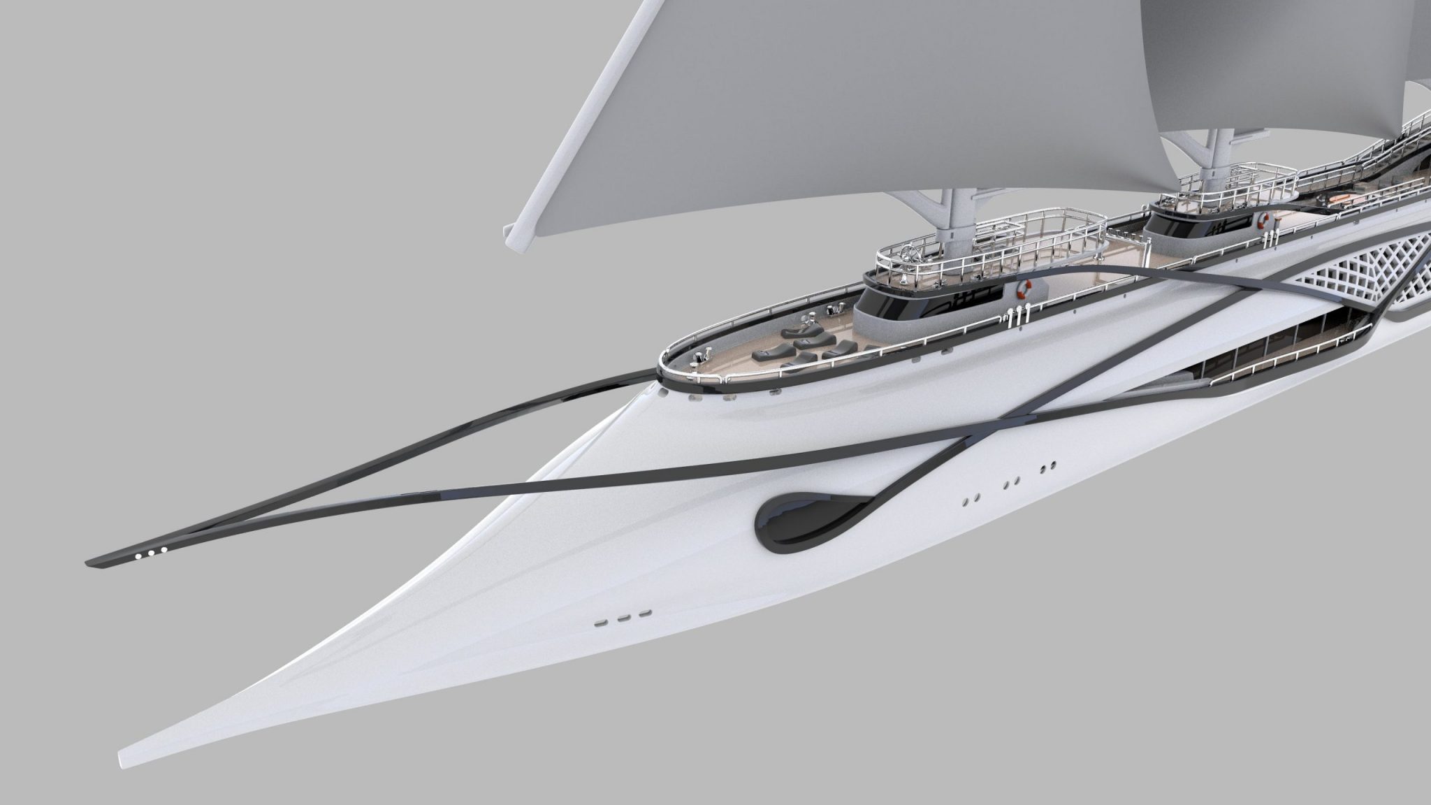 Concept Sailing Yacht - AU Premier ship Models